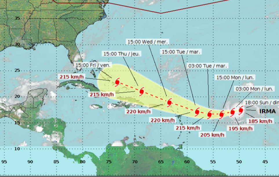 Hurricane Harbor: UPDATED 11 PM WSW AGAIN MAJOR HURRICANE ---Irma ...