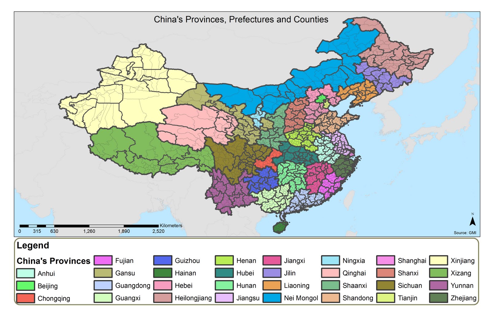 Seth Underhill: GMI - Deriving China's Provinces and Prefectures from ...