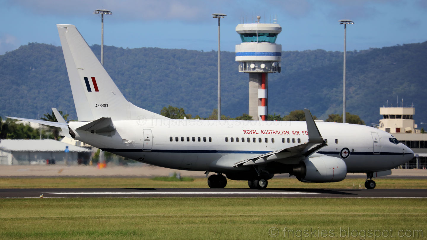 Far North Queensland Skies: RAAF Boeing 737-700 A36-001