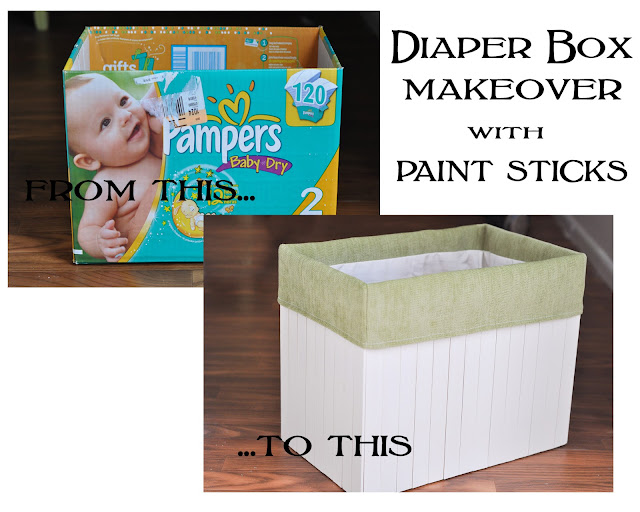 Decorating Through Dental School: $0.00 Diaper Box Makeover