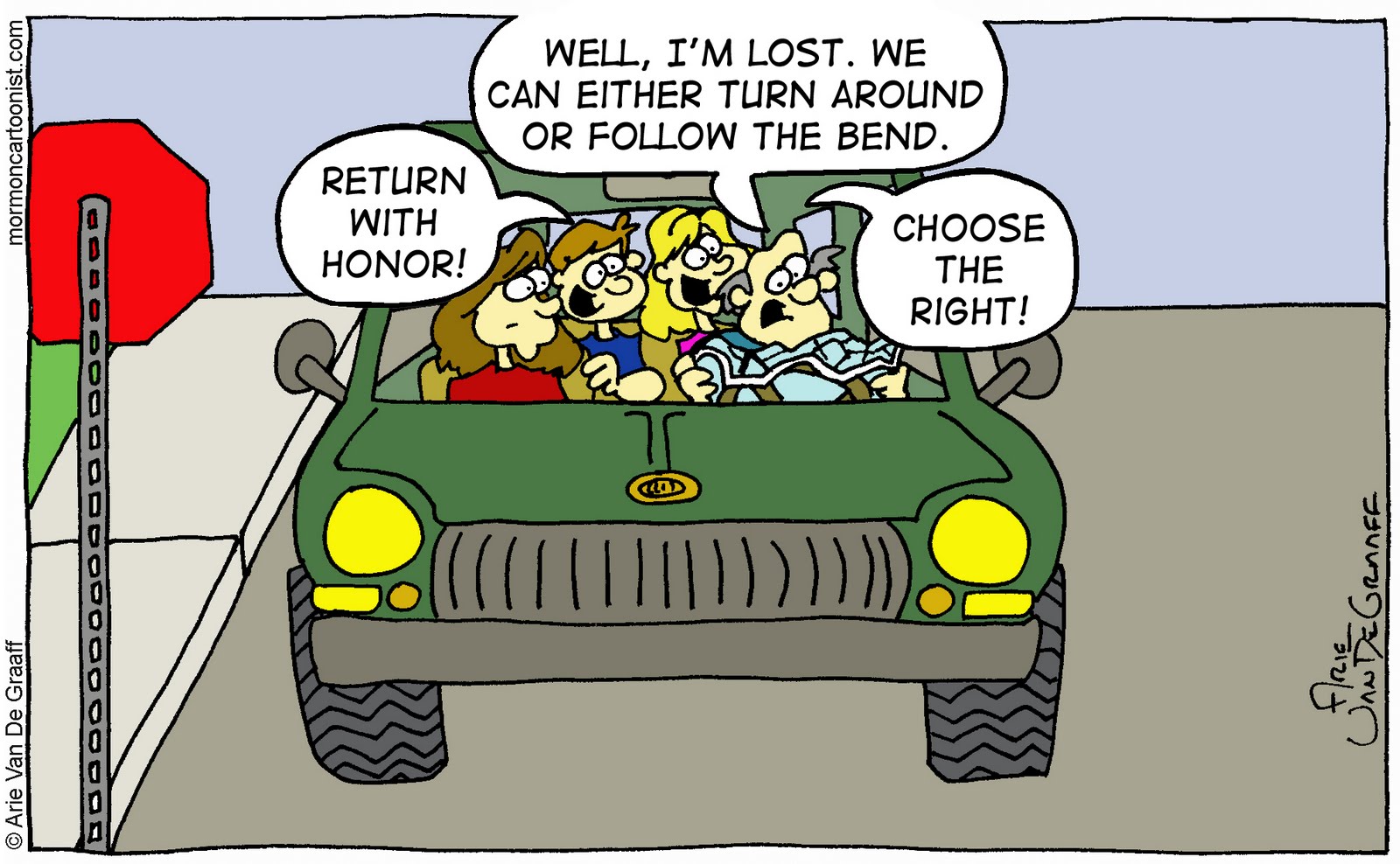 Ward Cartoonist: Nephite GPS