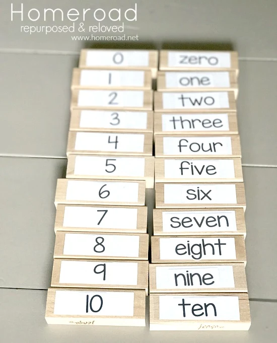 Jenga Block Number Matching Game