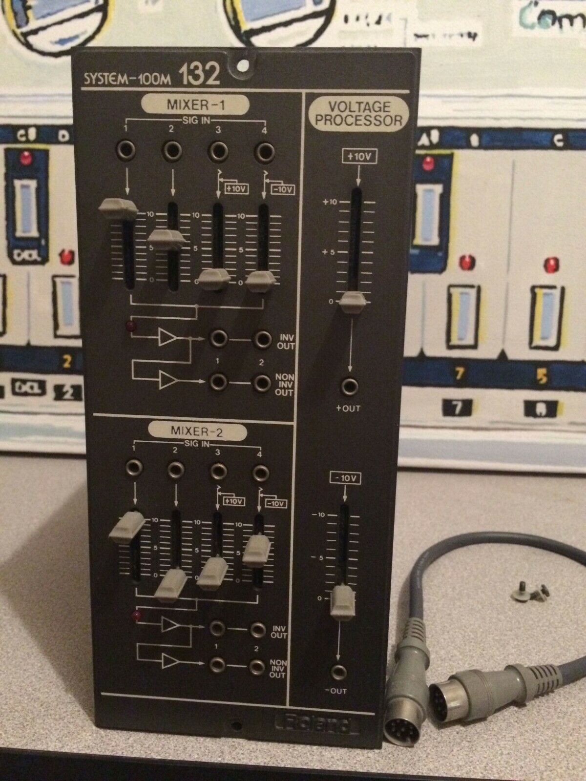 MATRIXSYNTH: Roland 100m 132 DUAL CV/AUDIO MIXER & VOLTAGE PROCESSOR SN ...