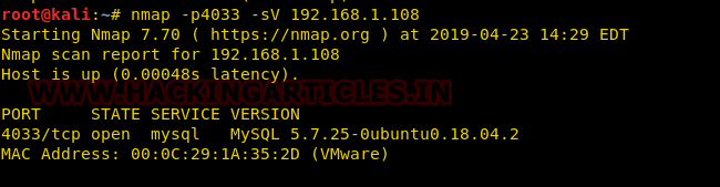 Penetration Testing on MYSQL (Port 3306) - Hacking Articles