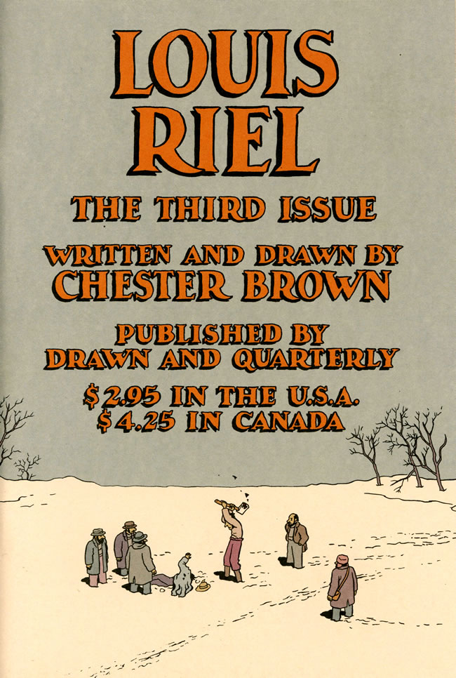 A MOMENT OF CEREBUS: Getting Riel with Chester Brown: Part One