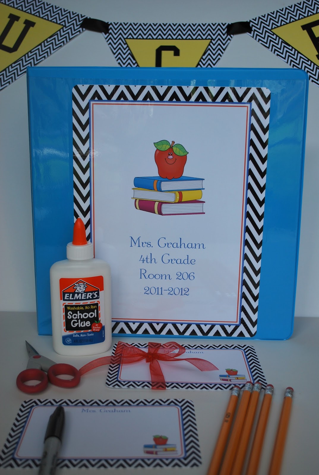 Goosie Girl: Chevron Print Teacher Printables