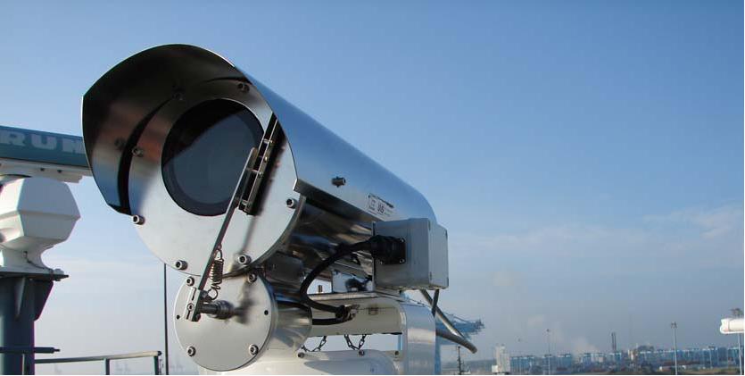 Very Long Range Maritime, Marine, Ports color & IR surveillance camera