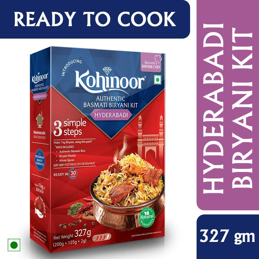 Kohinoor Authentic Basmati Biryani Kit,