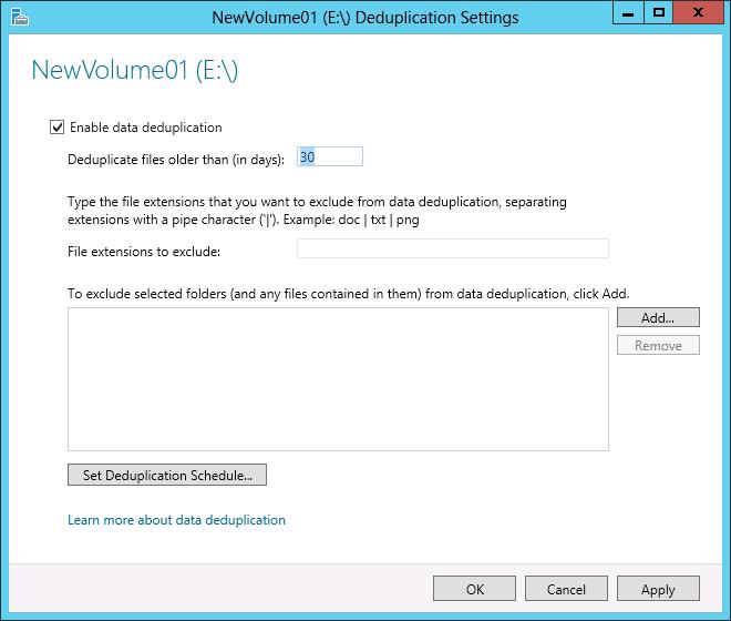 Aus der IT Praxis... Exchange and more: Windows 8 Server - Deduplicate ...