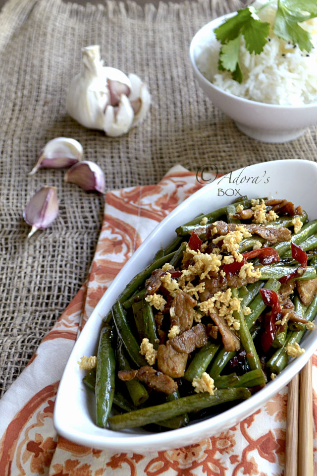 Adora's Box: STIR FRIED GREEN BEANS ADOBO