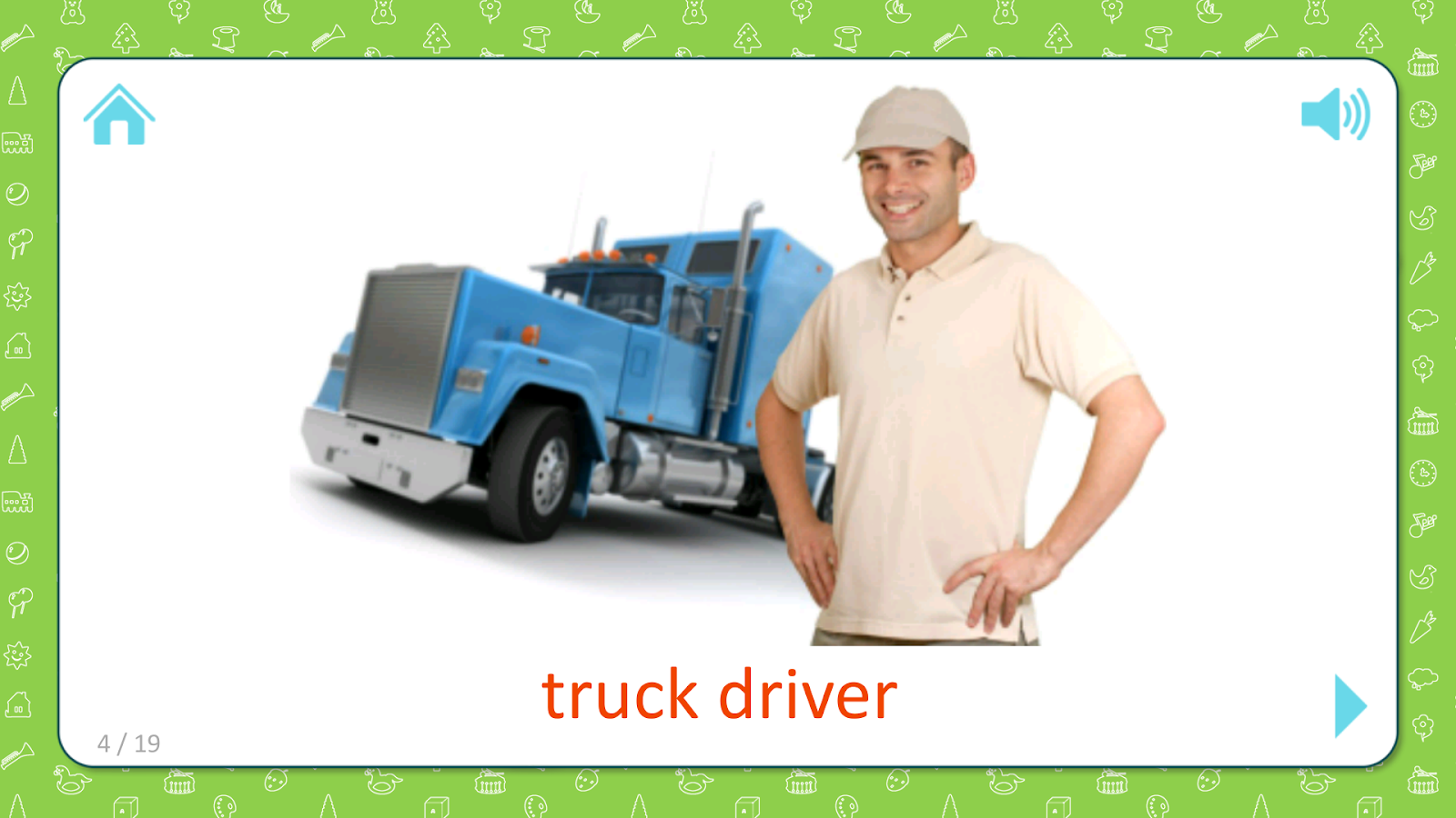 FlashCards For Kids: Truck Driver - Professions [Occupations ...