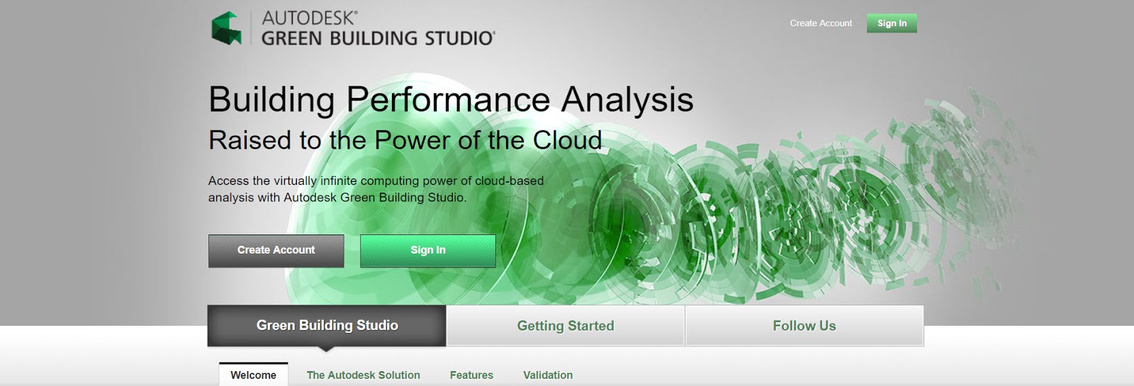 Welcome to Green Building Studio