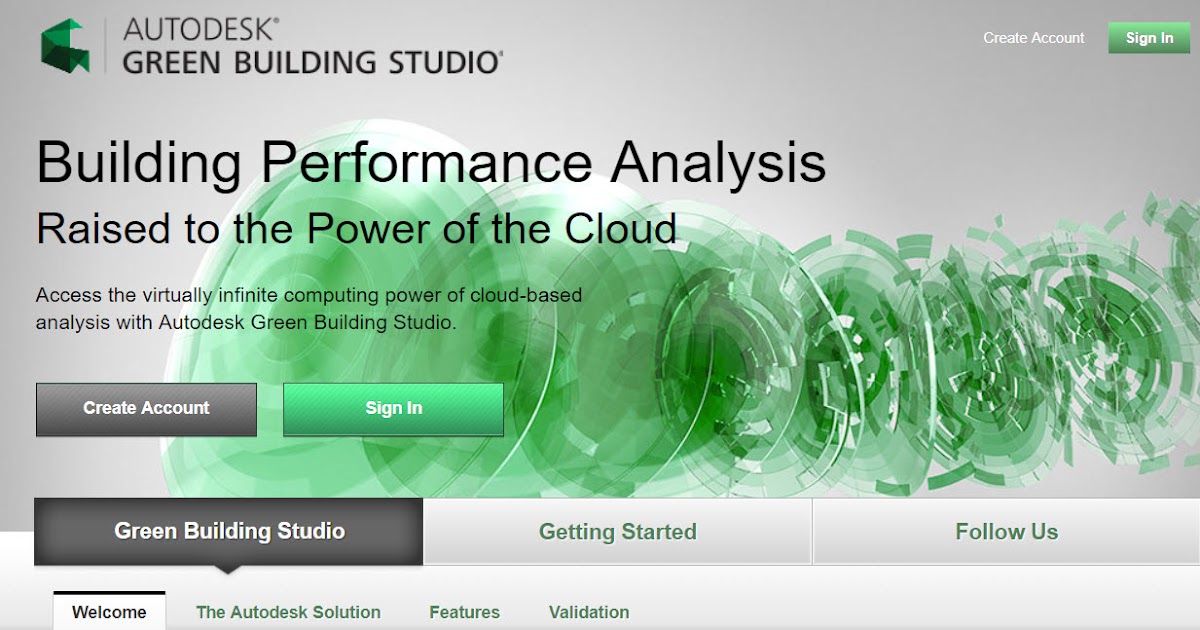 Welcome to Green Building Studio