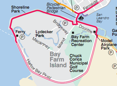 Walking San Francisco Bay: Bay Farm Island loop - May 26, '11