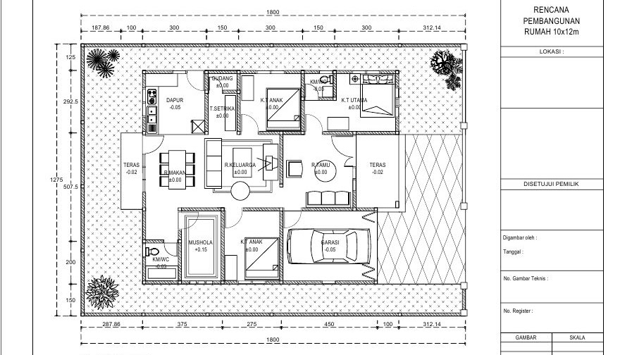 Denah Rumah Sakit Tipe C - Desain Rumah Idaman