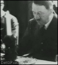 Pretty Gifs: Hitler drinks tea gif