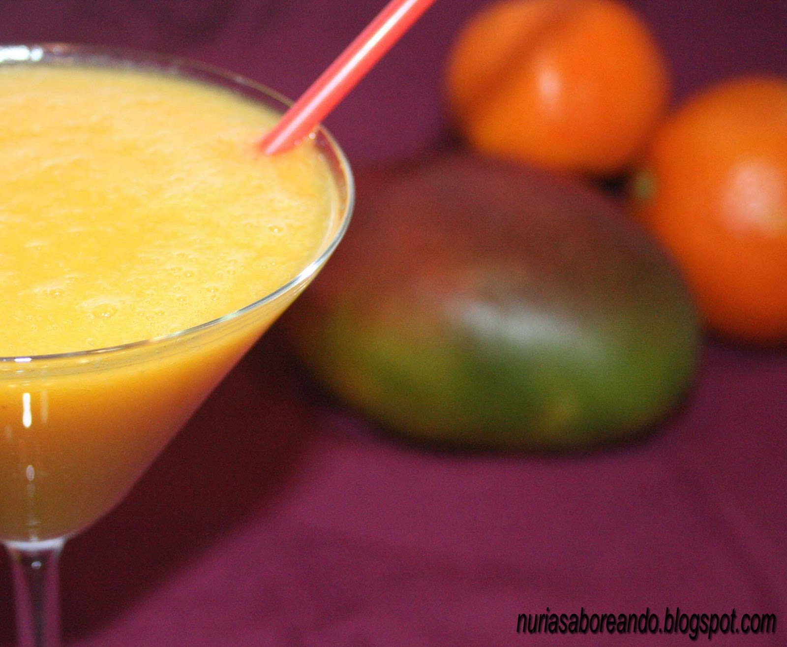 Saboreando: Zumo de mango, mandarinas y naranja