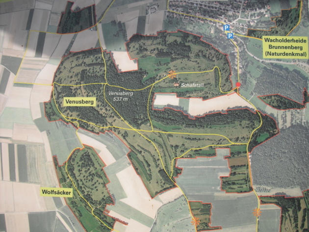Wege in der Region Stuttgart: Naturschutzgebiet Venusberg bei Aidlingen