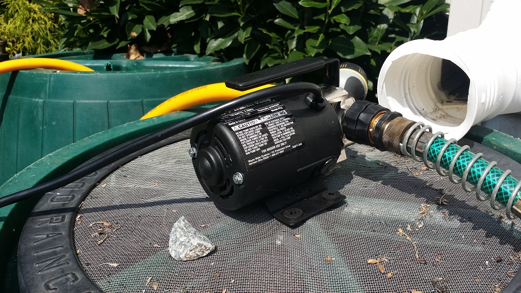 Just the Right Size: How To Pump Water Out of A Rain Barrel