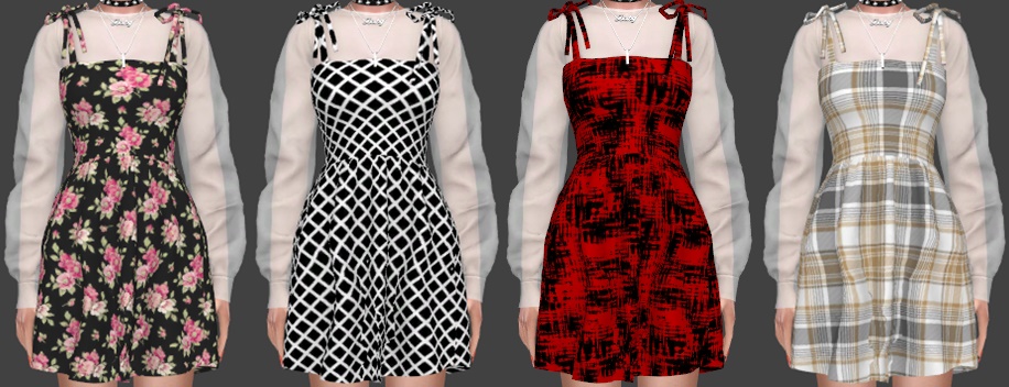 Annett's Sims 4 Welt: Experiment - NitroPanic Sheer and Dress Recolors