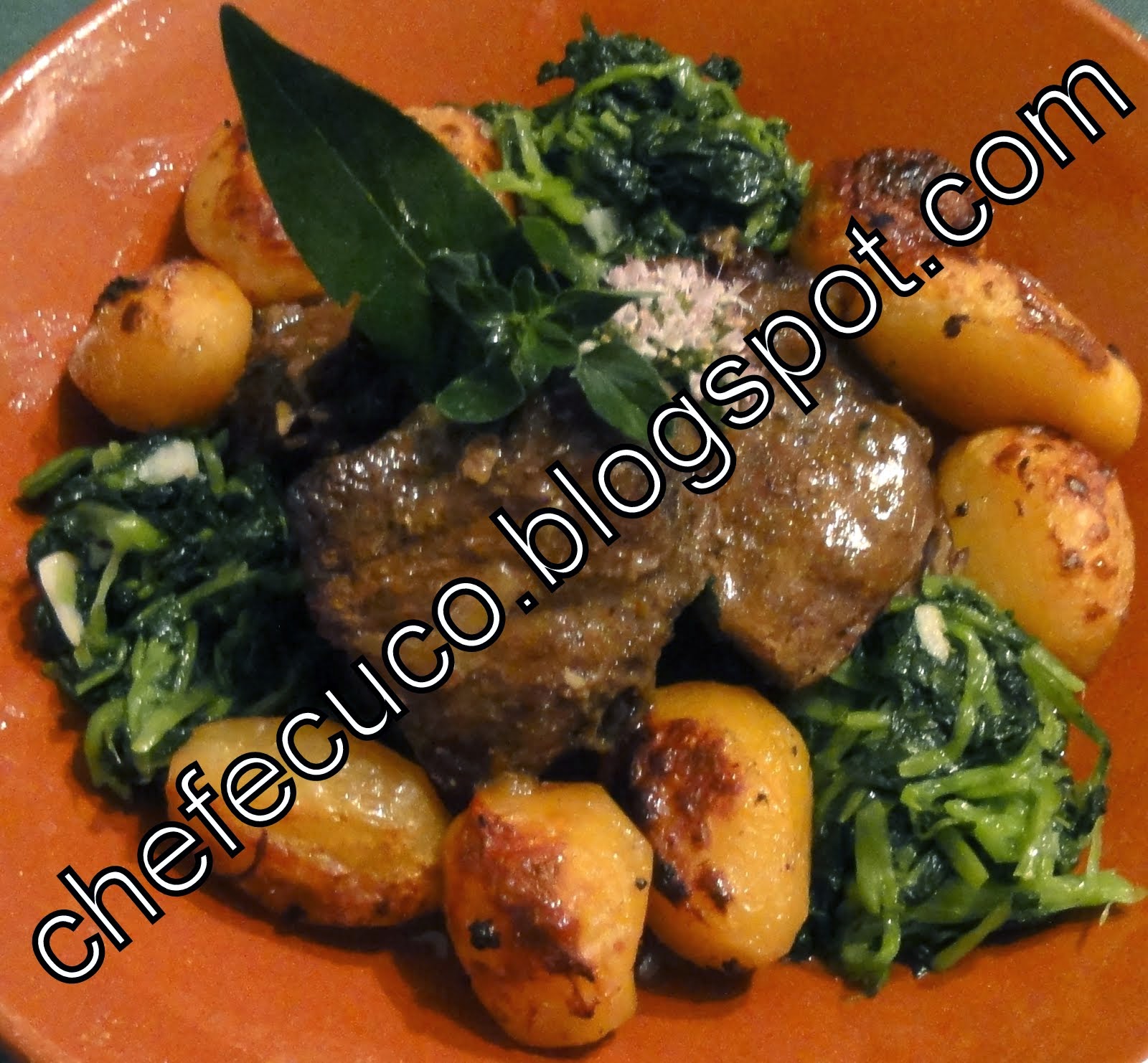 O mundo da culinária: Vitela assada à nossa moda