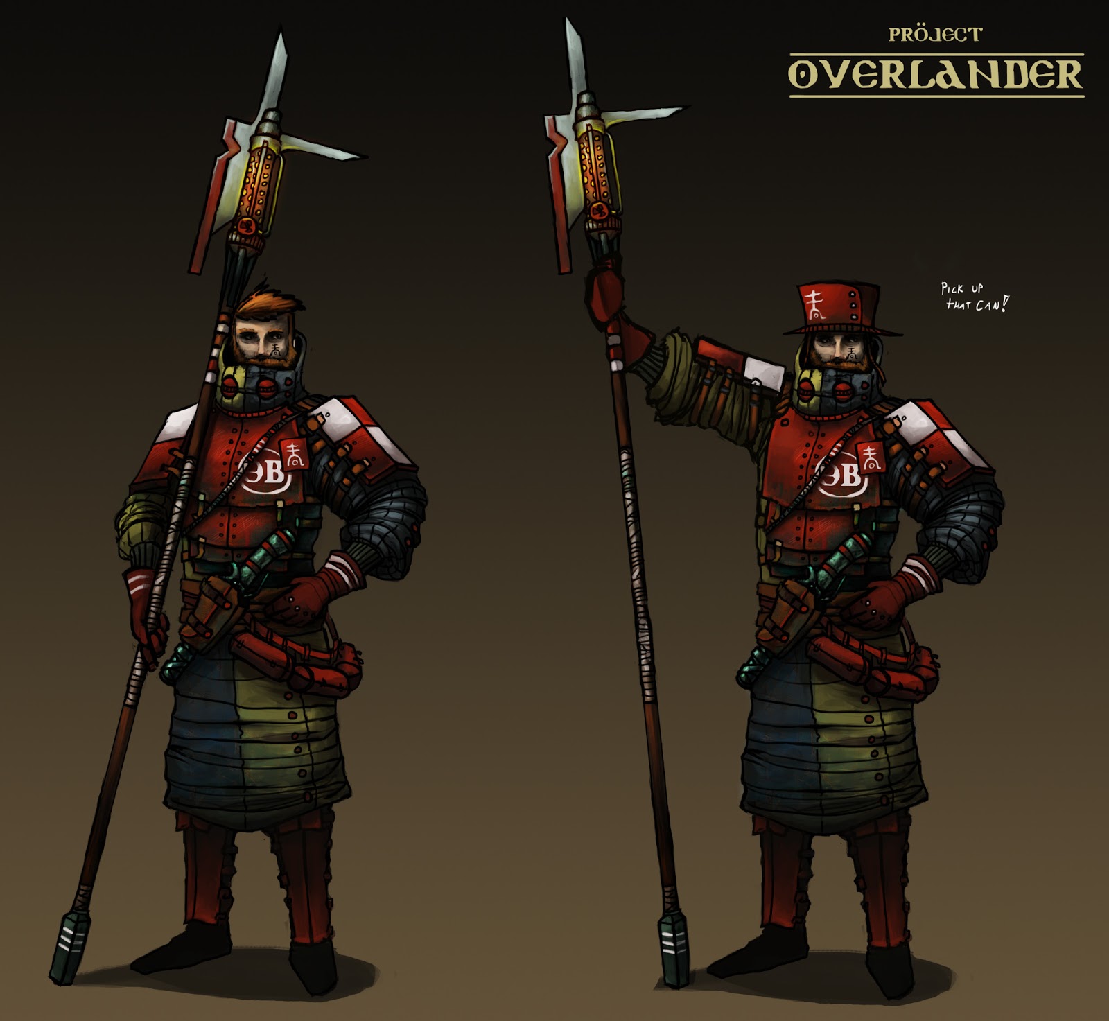 The art of Martin Reimann: Town Guard sketch