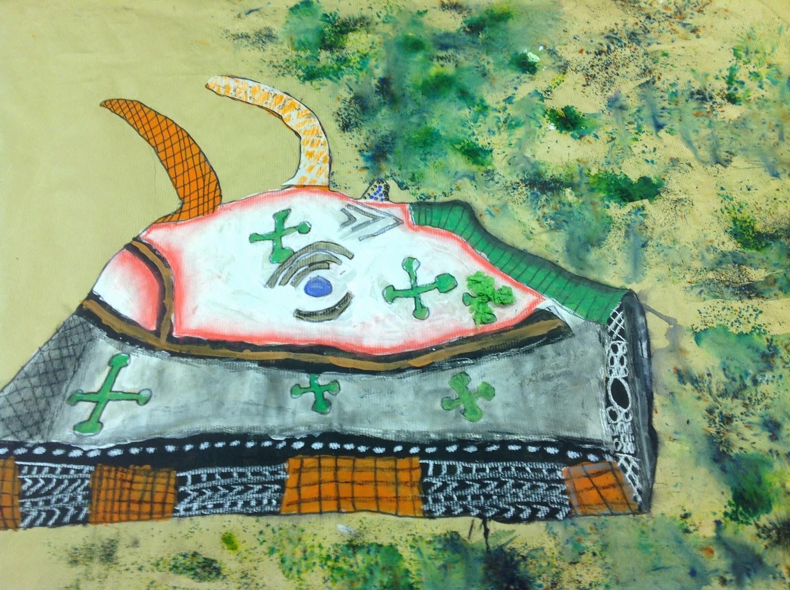 Battyeford Primary Art, Craft & Design: Year 6 - Ancient Greece work in 2D