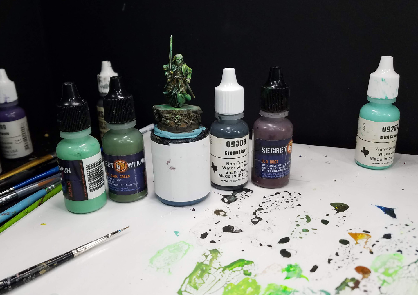James Wappel Miniature Painting: Color testing: Army of the Dead