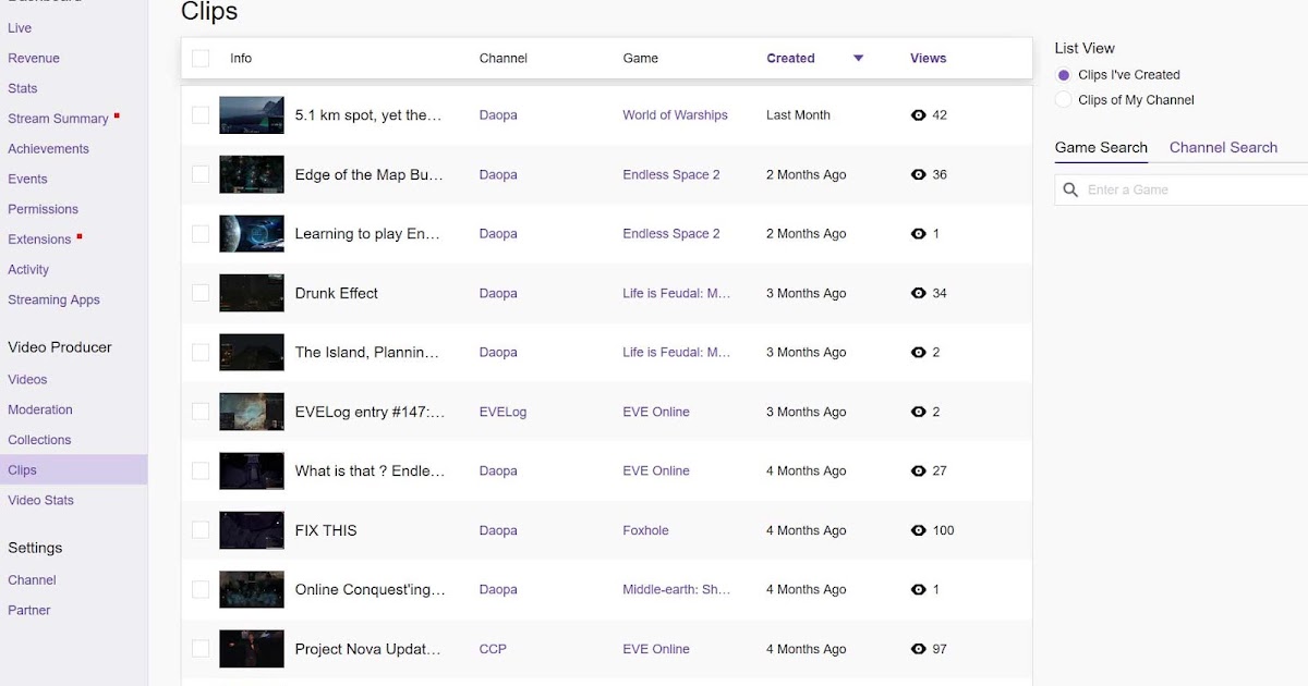 Twitch: How to delete clips made by viewers