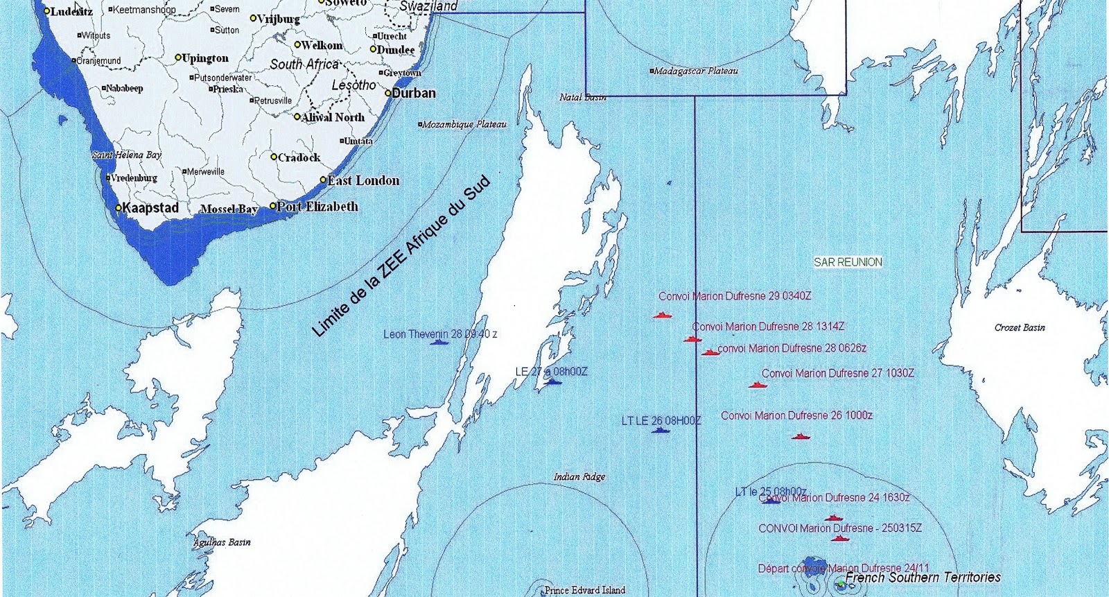 Blog officiel du district de Crozet - TAAF: Des nouvelles des navires...