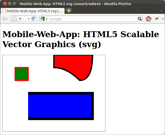 Mobile Web App Html5 Svg Path