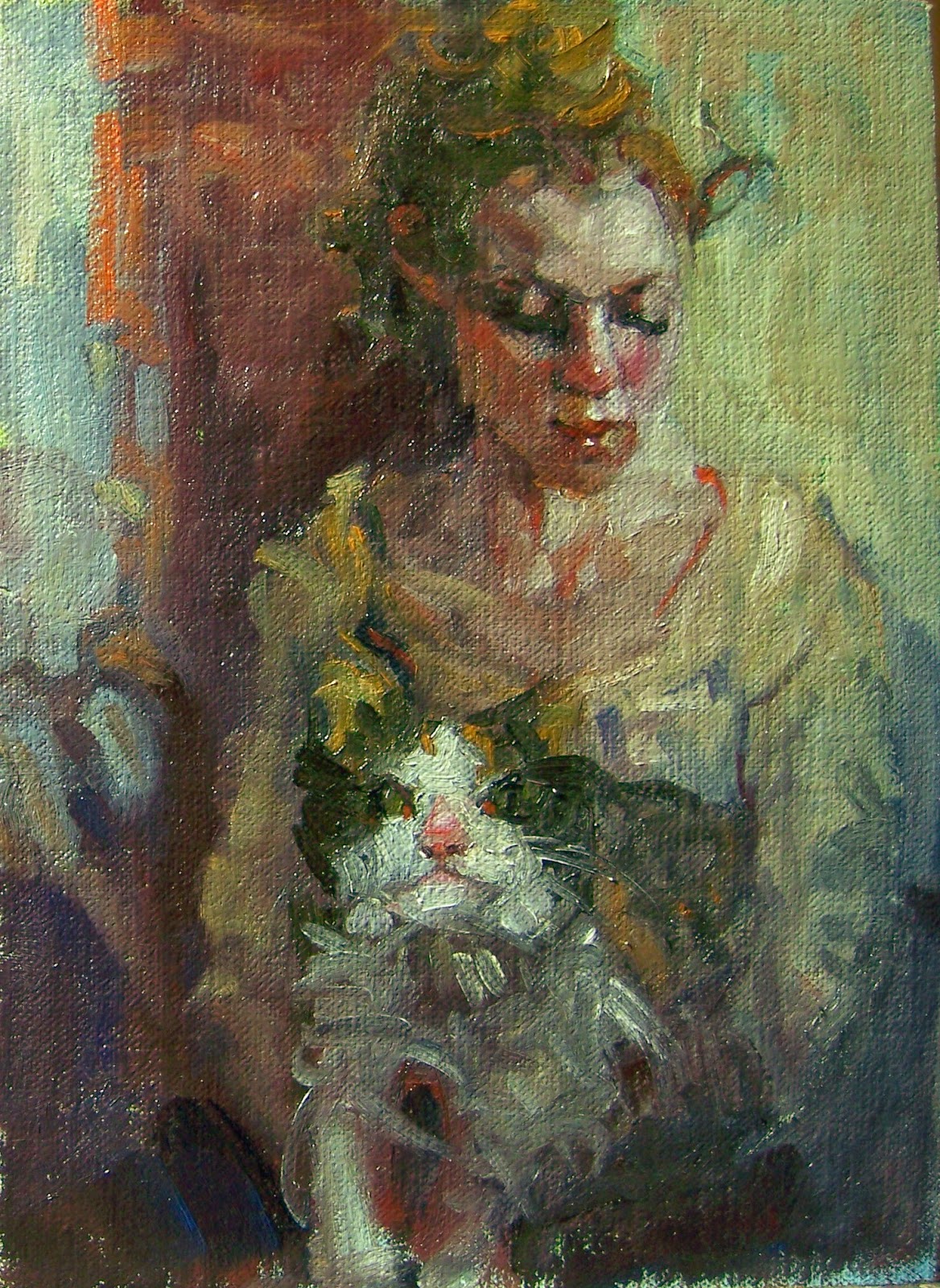 Kim Roberti Art Gallery: "On My Easel" Kim Roberti's 6"x8" oil/linen ...