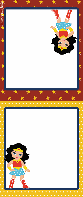 Wonder Woman Chibi: Free Printable Candy Bar Labels. - Oh My Fiesta ...