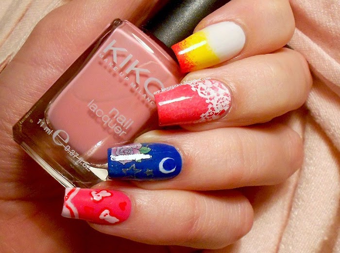 Silvia Lace Nails: Sailor Moon collab manicure: Chibiusa