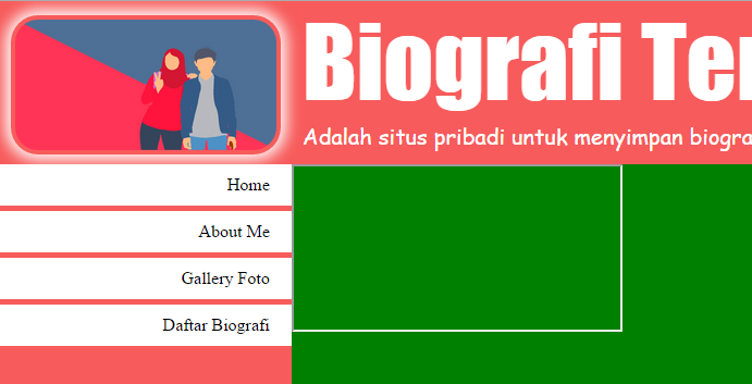Membuat Website Biodata Pribadi Menggunakan HTML Dan CSS Part 4 ...