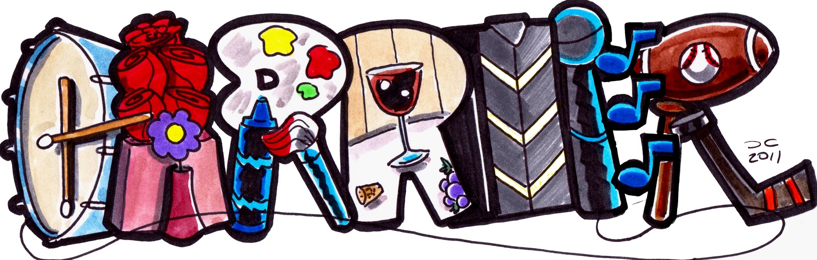 Jeffrey Carrier's Artistic Revelation: ILLUSTRATED NAME ART