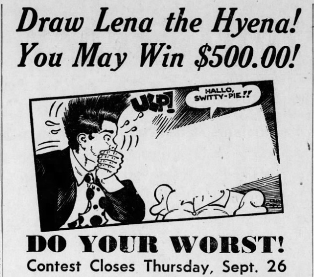 BOOKSTEVE'S LIBRARY: Lena the Hyena-The Contest 1946