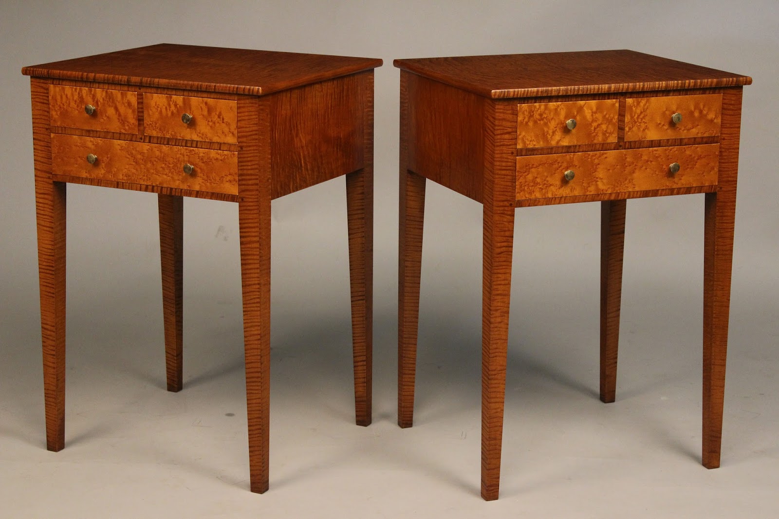 Doucette and Wolfe Fine Furniture Makers: Three Drawer Nightstands
