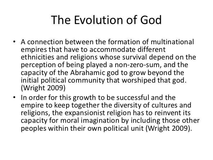 Mr. Vimal Kodai: The Evolution of God (By Robert Wright) - A Synopsis ...