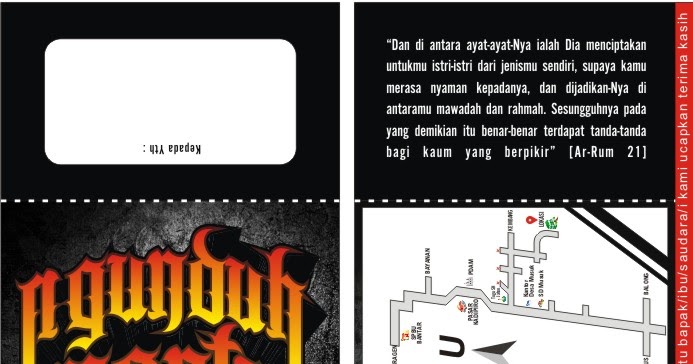 DAMEN ART: Desain Undangan Pernikahan Tiket Konser [UNIK]