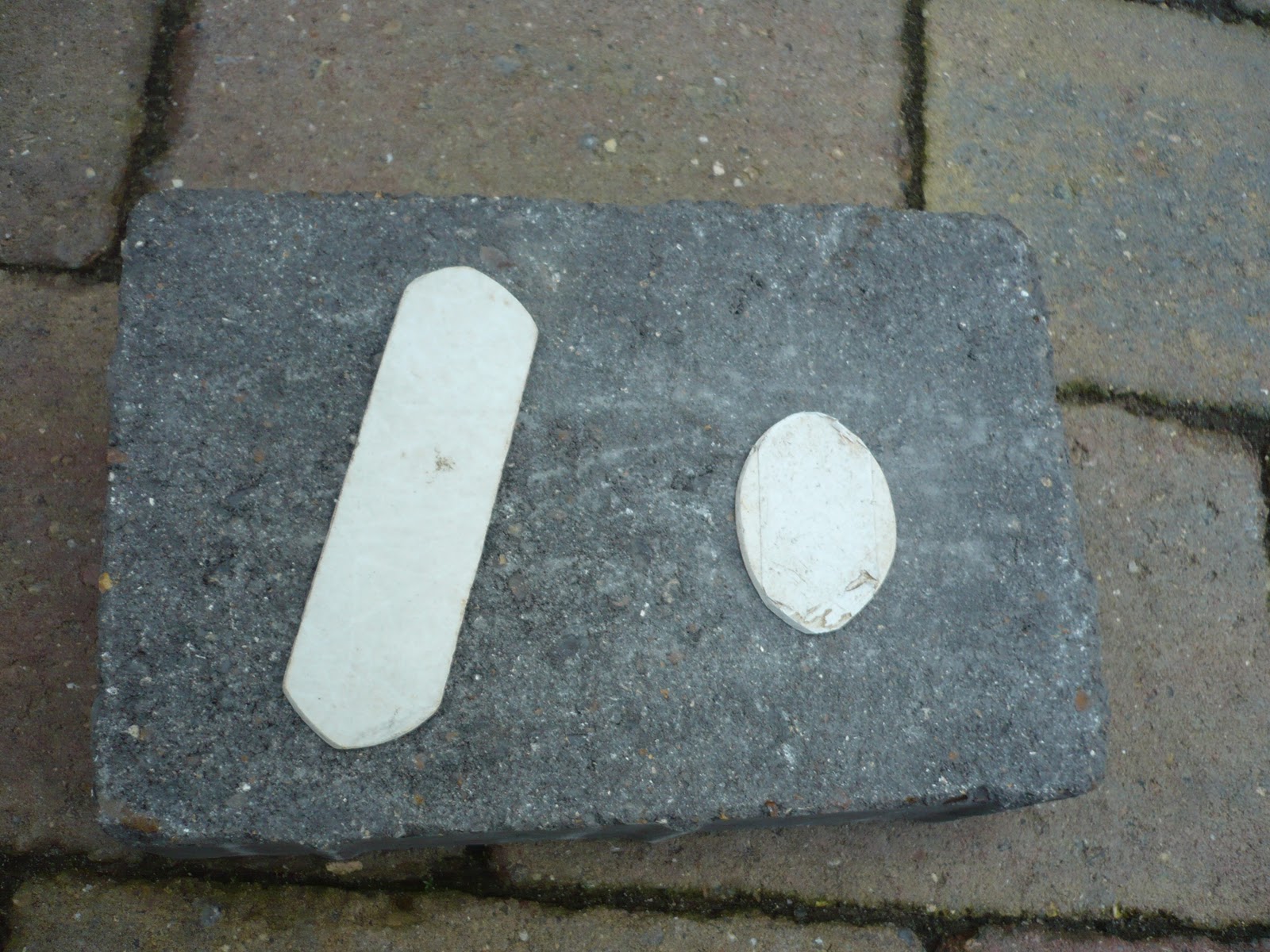 Block Paving Maintenance: Marking Slate / Pavers Marker for Block Paving.