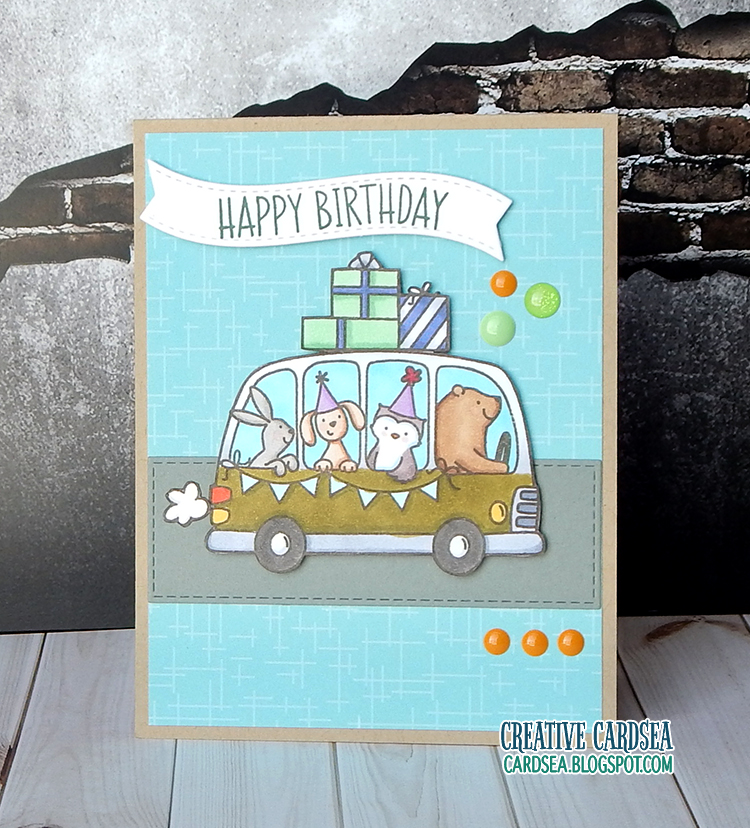 Creative Cardsea: Birthday Bus!