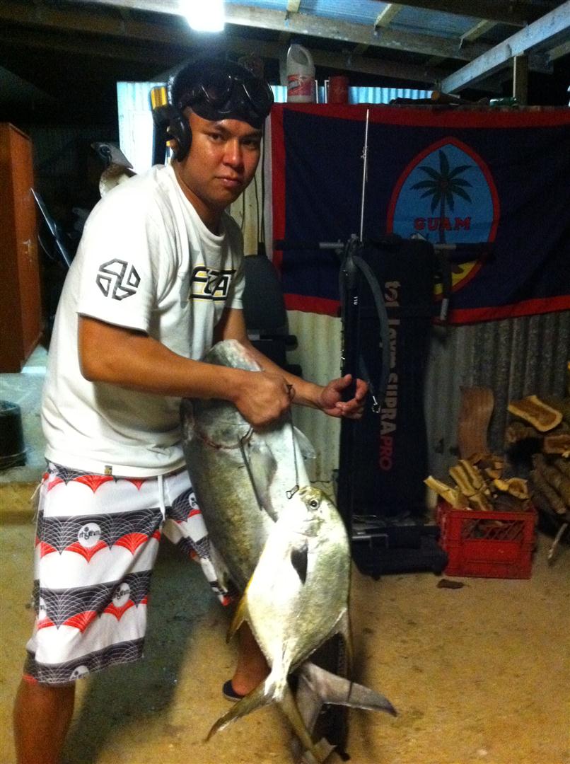 Fishing Guam: Spearfishing...Ipan-Talofofo, Guam