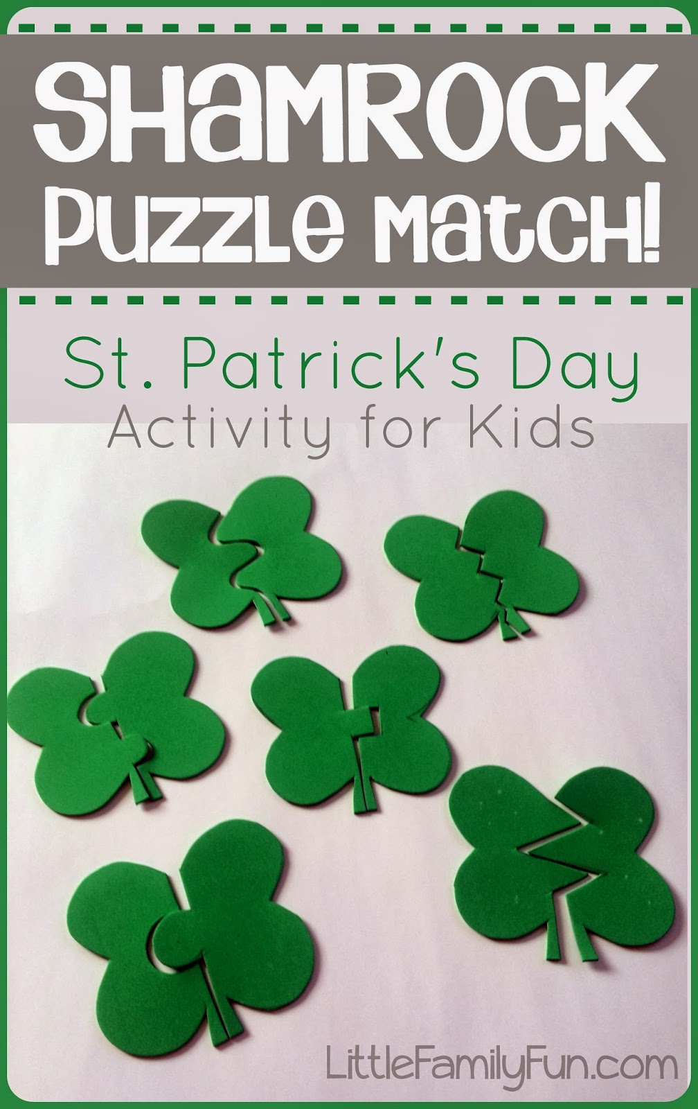 Shamrock Puzzle Match St Patrick s Day Activity For Kids shamrock-puzzle-match-st-patrick-s-day-activity-for-kids