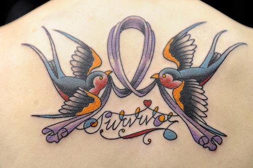 Cancer Ribbon Tattoos3D Tattoos