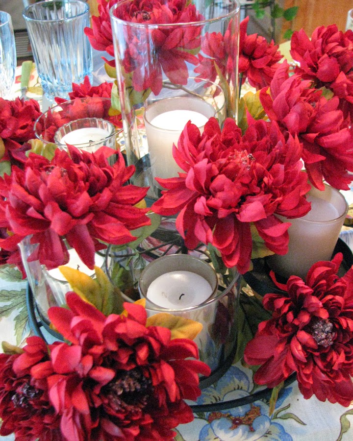 JBigg: Life in Kentucky: Burgundy Mums for a Fall Table