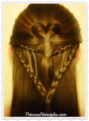 Arrow Braid Heart Hairstyle For Valentine's Day | Hairstyles For Girls ...