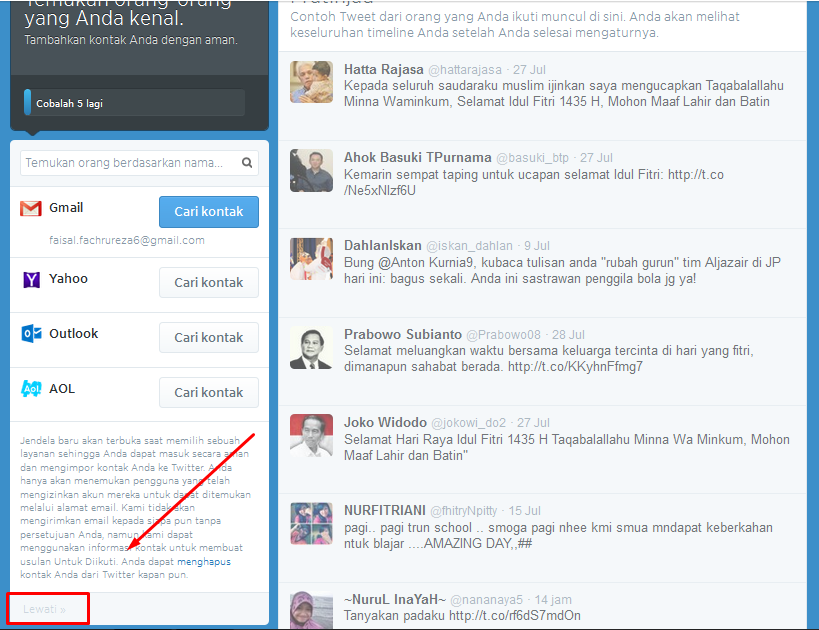 Cara Membuat Akun Twitter Baru - internet tutorial