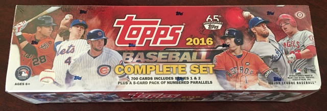 All About Sports Cards: 2016 Topps Baseball Complete Set Box Recap and ...