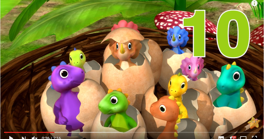 Ten Little Dinosaurs | Numbers Song « Middle school English teachers of ...